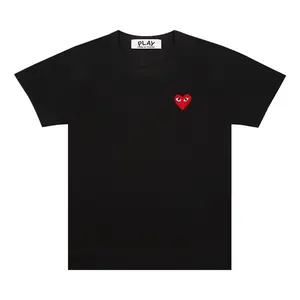 Play Comme Des Garcon Heart T-shirt - Black