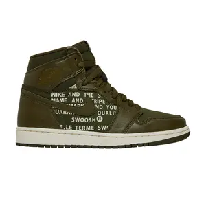 JORDAN 1 High Og Olive Canvas - Green
