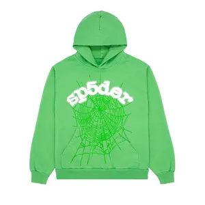 SP5DER Web Printed Hoodie - Green