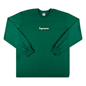 Supreme Box Logo Long-sleeve Tee 'light Pine - Green