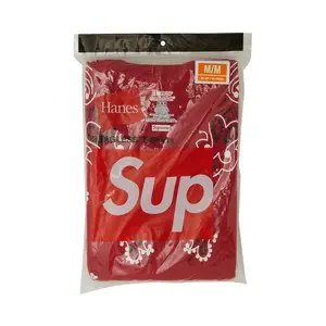 Supreme X Hanes Bandana Tagless Tees - Red