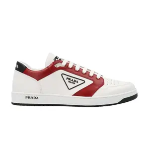 Prada Avenue Leather Low Top Sneakers - White