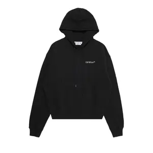 Off-White Caravaggio Crowning Over Hoodie - Black