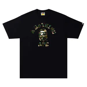 A BATHING APE 1st Camo Crazy College Tee - Black