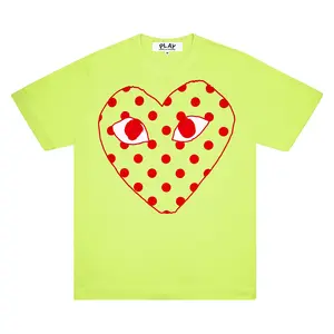 Play Comme Des Garcon Pastelle Polka Dot Logo T-shirt