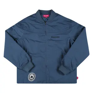 Supreme X Thrasher Poplin Crew Jacket - Blue