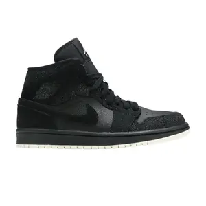 JORDAN 1 Mid Glitter Sneakers - Black