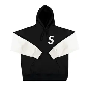 Supreme Supreme S Logo Split Hooded Sweatshirt Black
