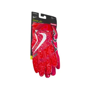 Supreme X Nike Vapor Jet 4.0 Football Gloves - Red