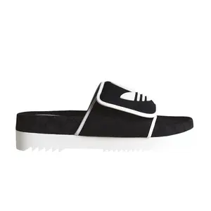 Adidas Gucci X Gg Monogram Slide Sandal - Black