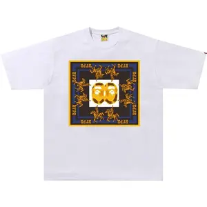 A BATHING APE Double Ape Head Rlx Tee - White