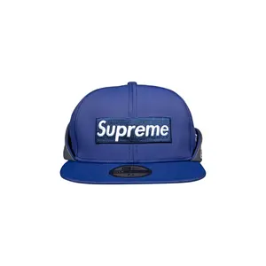 Supreme X Windstopper Earflap Box Logo New Era Cap - Blue