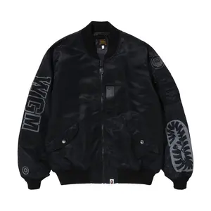 A BATHING APE Shark Loose Fit Ma-1 - Black