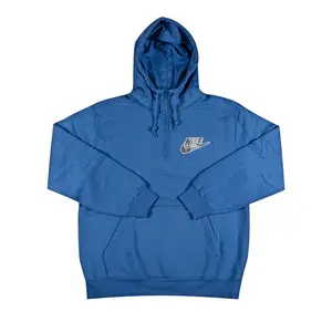 Supreme X Nike Half Zip Hooded Sweatshirt - Blue