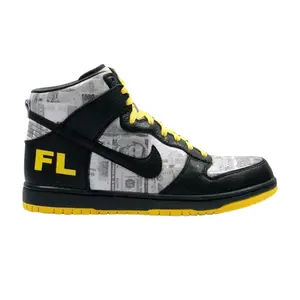 Nike Dunk Hi Supreme Tz Laf 'flom' High Top Sneakers - Black