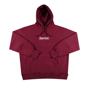 Supreme Box Logo Hooded Sweatshirt - Purple
