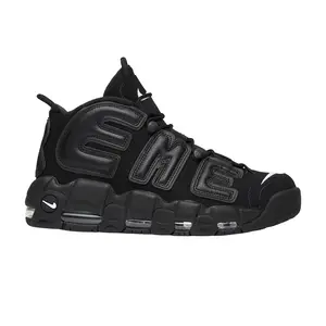 Nike Supreme X Air More Uptempo Sneakers - Black
