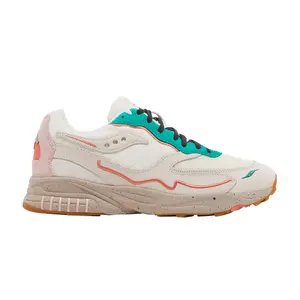 Saucony 3d Grid Hurricane Premium Sneakers - Cream