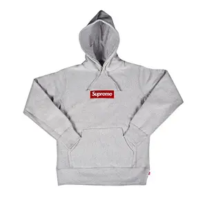 Supreme Box Logo Hooded Sweatshirt - Grey