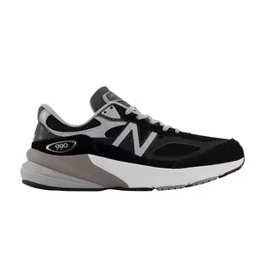 NEW BALANCE 990v6 Made In Usa 2e Wide Sneakers - Black