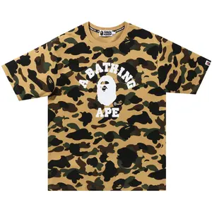 A BATHING APE 1st Camo College T-shirt - Yellow