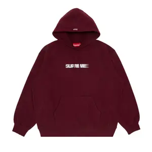 Supreme Motion Logo Hooded Sweatshirt - Red