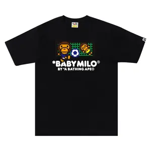 A BATHING APE Baby Milo Soccer Tee - Black