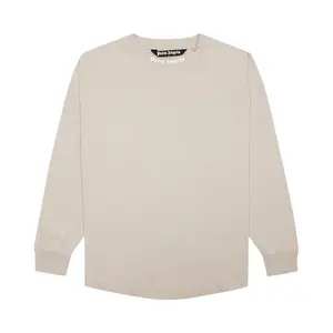 Palm Angels Classic Logo Long-sleeve Tee - Tan