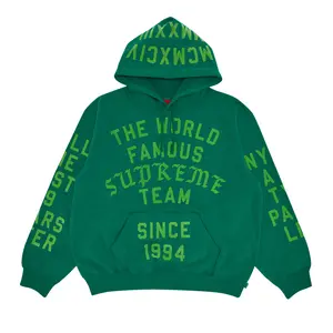 Supreme Flocked Hooded Sweatshirt