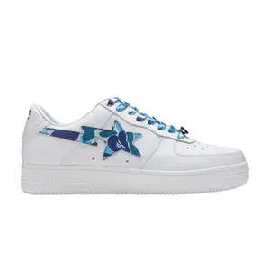 A BATHING APE Bapesta 'abc Camo Blue' 2021 - White