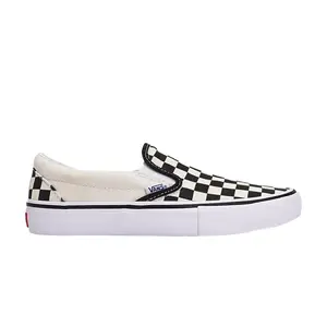 VANS Slip-on Pro Checkerboard Sneakers - Black
