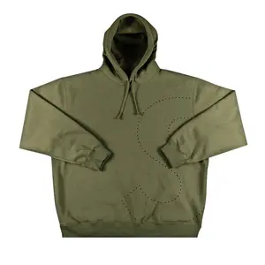 Supreme Laser Cut Logo Hooded Sweatshirt - Green