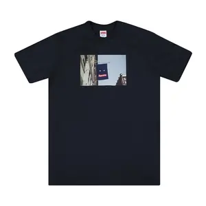 Supreme Banner Tee 'navy - Blue
