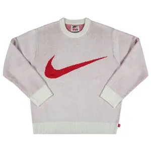 Supreme X Nike Crewneck Sweater - White