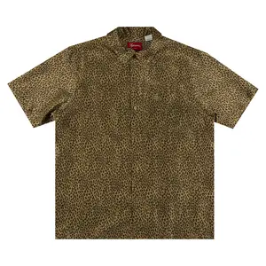 Supreme Leopard Silk Shirt - Tan