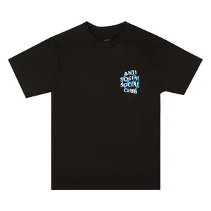 ANTI SOCIAL SOCIAL CLUB X Fragment Design Blue Bolt Tee - Black