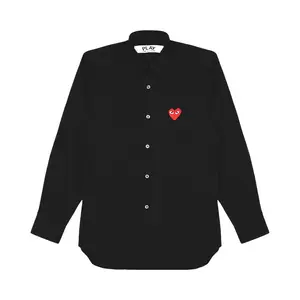 Play Comme Des Garcon Woven Shirt - Black