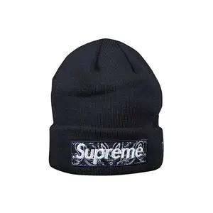 Supreme X New Era Bandana Box Logo Beanie - Blue