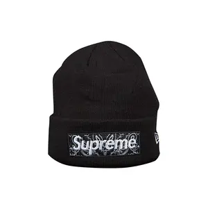 Supreme X New Era Box Logo Beanie - Black