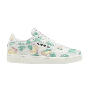 REEBOK Club C 85 Beach Floral Print Sneakers - White