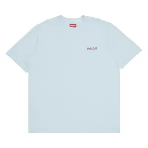 Supreme Washed Script Short-sleeve Top 'light - Blue