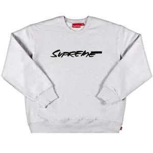 Supreme Futura Logo Crewneck - Grey