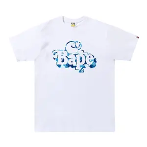 A BATHING APE Abc Camo Milo On Tee - White
