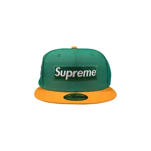 Supreme 2-tone Box Logo New Era Cap - Green
