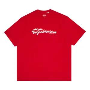 Supreme Shadow Script Short-sleeve Top - Red