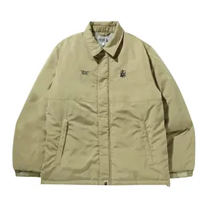 A BATHING APE Ursus Puffer Blouson Jacket - Cream