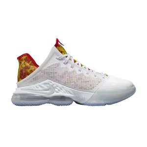 Nike Flintstone X Lebron 19 Low 'magic Fruity Pebbles' Sneakers - White