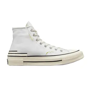 CONVERSE Chuck 70 High Hacked Heel Edge Glow - White