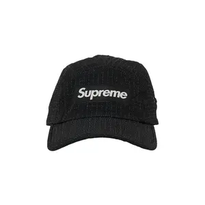 Supreme Glow Ripstop Camp Cap - Black