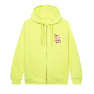 ANTI SOCIAL SOCIAL CLUB Coral Crush Zip Up Hoodie - Yellow